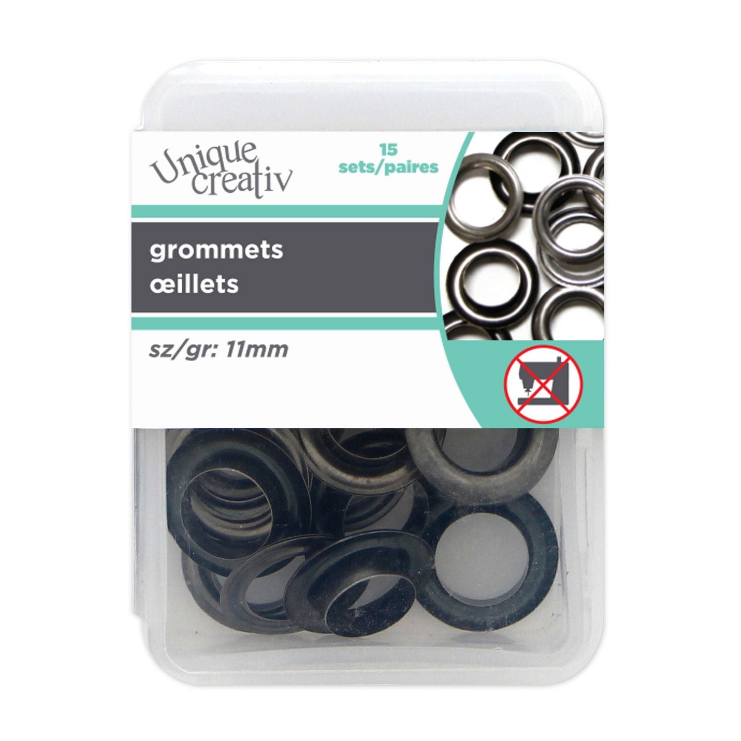 Click here for Unique Creativ Grommets - 11 mm  Gunmetal Finish (... prices