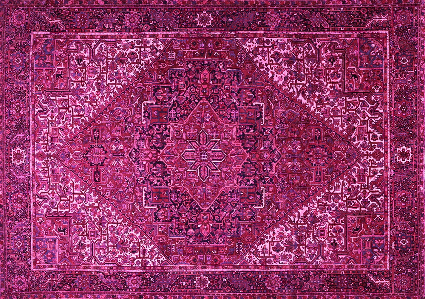 Ahgly Company Indoor Rectangle Persian Pink Traditional Area Rugs, 2' x ...