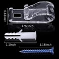 Tutuviw 10Pack Cord Guide Curtain P Clip,Roller Shade Clear Safety ...
