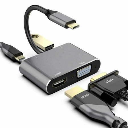 Bulk Packaging USB-C to Power Delivery, 4K HDMI, VGA, USB 3.0 Adapter ...