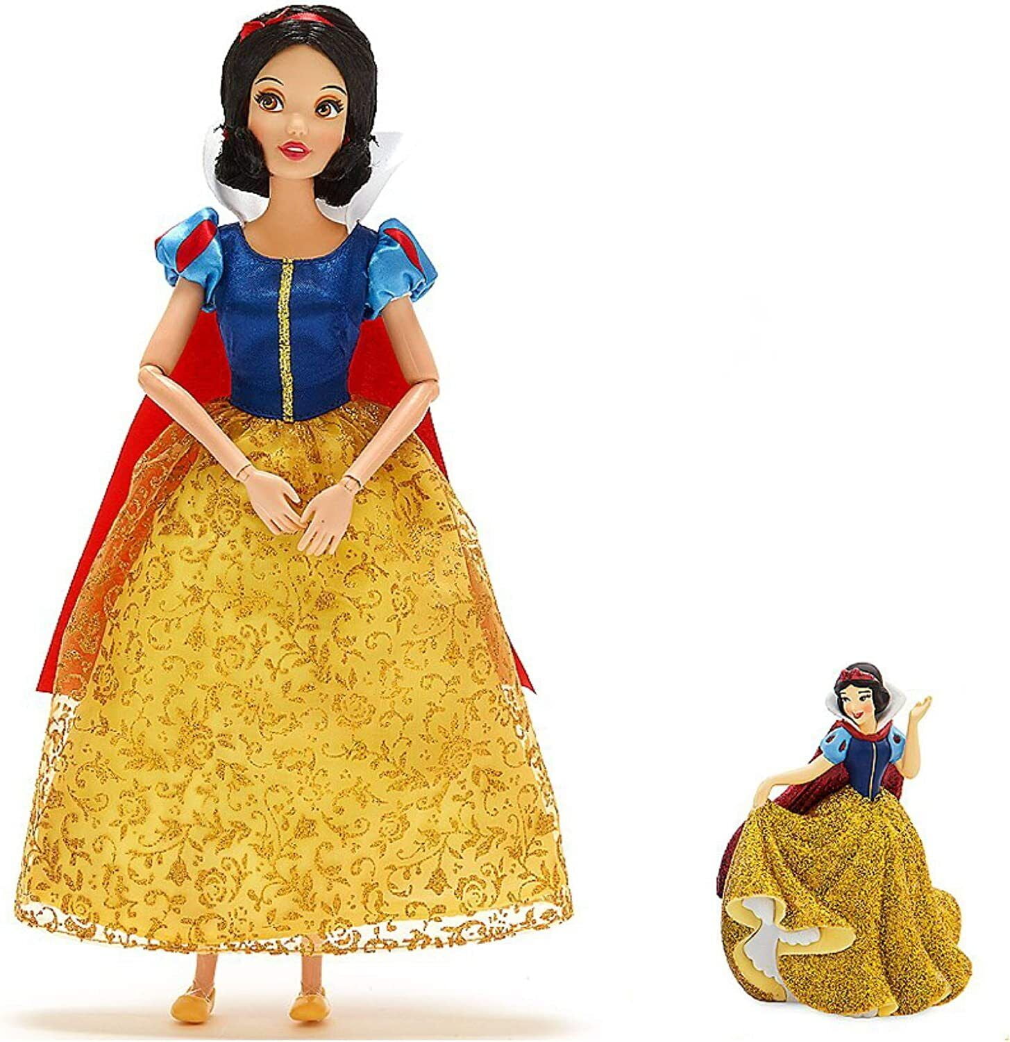 Classic Princess Snow White 11.5” Doll & 4" PVC Figure Figurine Cake ...
