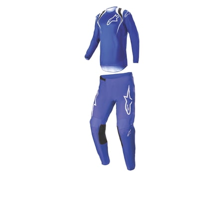 Alpinestars 2023 Fluid Narin Pant and Jersey Combo (Blue Ray White, 34 ...