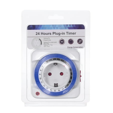 Timer Switch 24 Hours Plug-in Timer Switch Mechanical Timing Socket Time Controller | Walmart Canada
