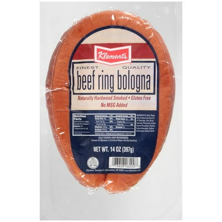 Klement Sausage Beef Ring Bologna, 14 oz - Walmart.com