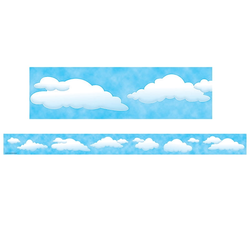 CLOUDS STRAIGHT BORDER TRIM - Walmart.com