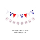 4 Pcs Baseball Flag Designed Banner Background Wall Decoration Theme ...