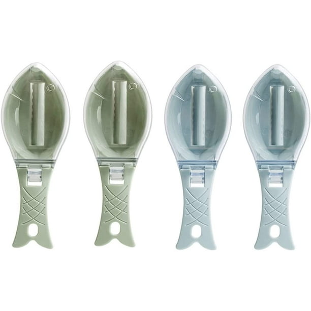 Poisson Grattoir 4Pcs Brosse à Écailles de Poisson Ecailleur a Poisson ...