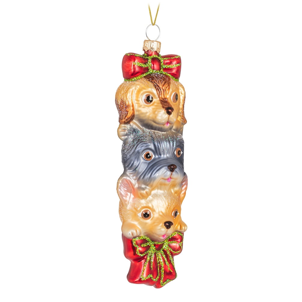 Set of 6 Stacked Dogs Ornament - Walmart.com