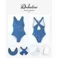 Dokotoo Womens Athletic 1 Piece Swim Suit Removable Padded Swimsuits