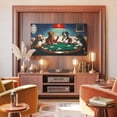 Abstract Animal TV Dust Cover 43 Inch, Dog In The Room Playing Poker ...