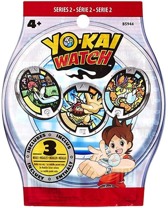 Yo-Kai Watch Yo-Motion Series 2 Mystery Pack (3 RANDOM Medals ...