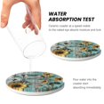 2pcs Ceramic Car Coasters Standard Size With Cork Base And Removal ...