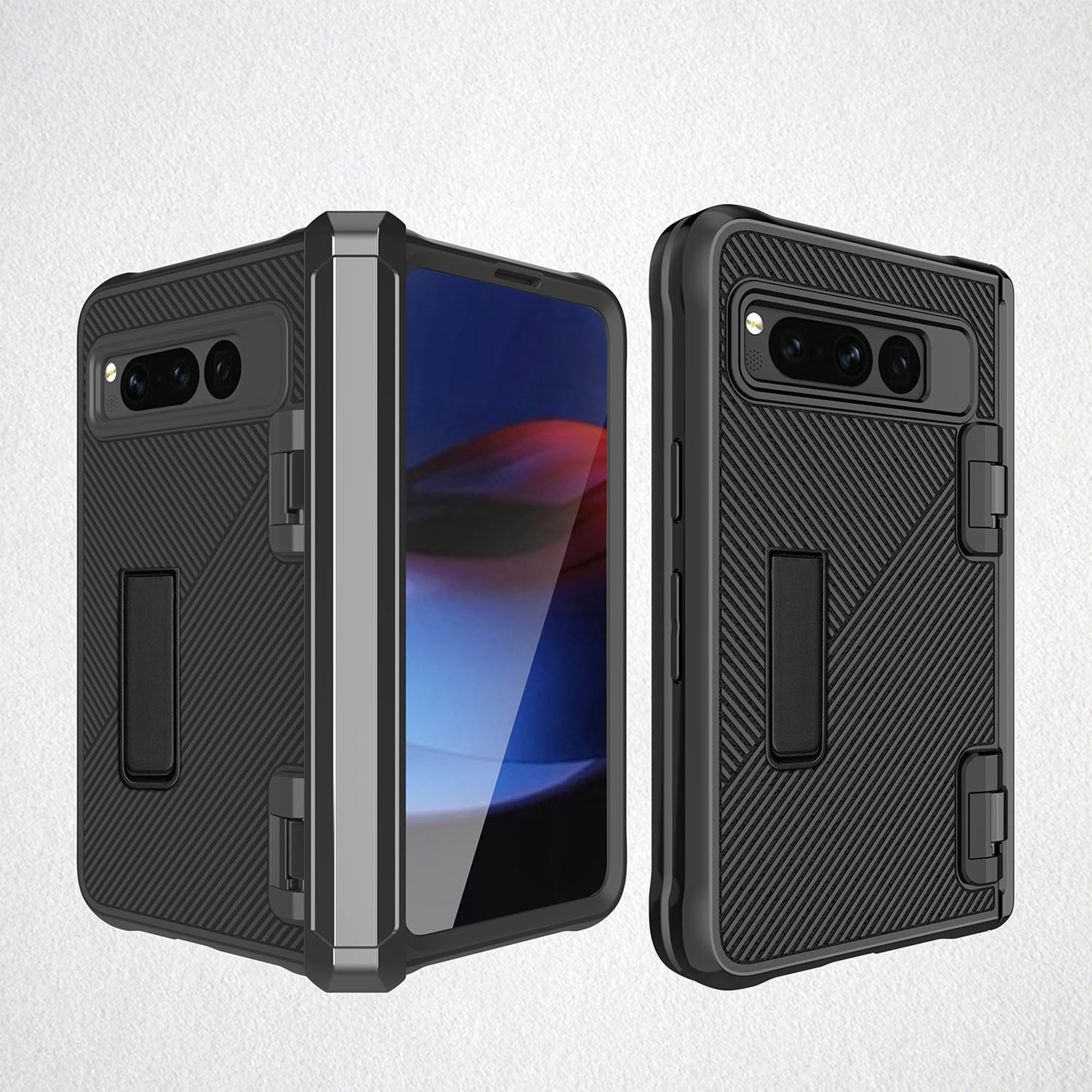 ELEHOLD Rugged Case for Google Pixel Fold 5G 2023 with Built-in Screen ...