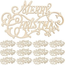 Krafty Supply 1/8" MDF Merry Christmas Wood Words Cutout | Merry ...