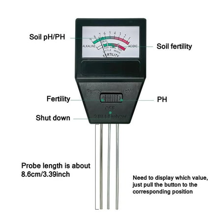 2 in 1 Fertilizer Analyzer Easy to Operate Soil PH Tester High ...