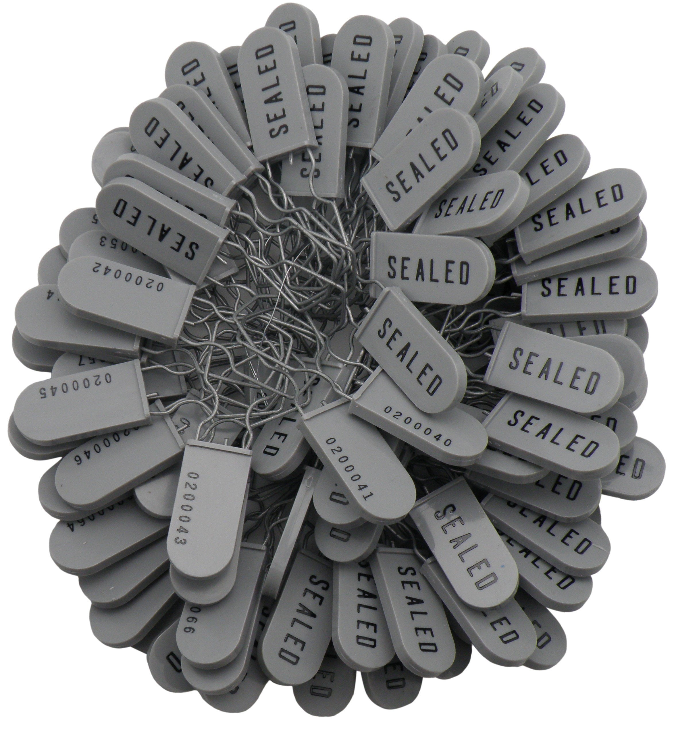 Plastic Wire Padlock Electric Meter Security Lockout Seals Grey 100 ...