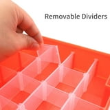 Plastic Creative Options Storage Containers with Adjustable Dividers ...