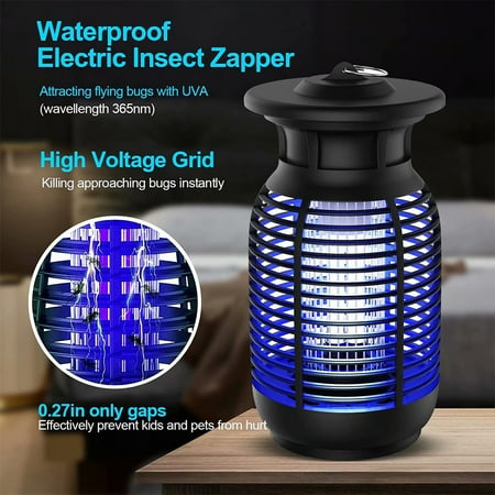 Insect Lamp 50㎡ Electric Touch Pest Light Waterproof Indoor Bug Fly ...