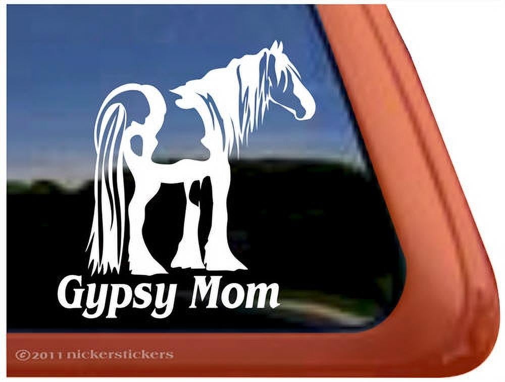 Gypsy Mom | High Quality Vinyl Gypsy Vanner Horse Window Decal ...