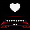 10PCS Colorful Heart Car Decals Reflective Waterproof Auto Stickers ...