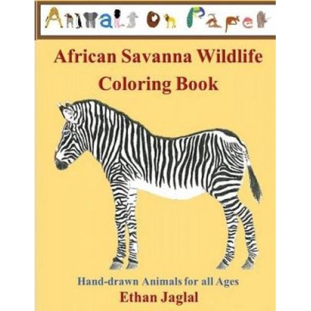 African Savanna Wildlife Coloring Book: Hand-drawn Animals for all Ages ...