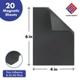 Flexible Magnets 20 - Pack Magnetic Sheets 4x6 in, Non-Adhesive ...
