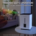 YougetTech Evaporative Humidifiers, 6L Tank Whole Room, 20W 7 Speed ...