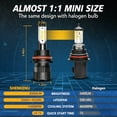 2-Piece Super Bright LED Bulbs 6000K High Low Beam Headlight for Mazda ...
