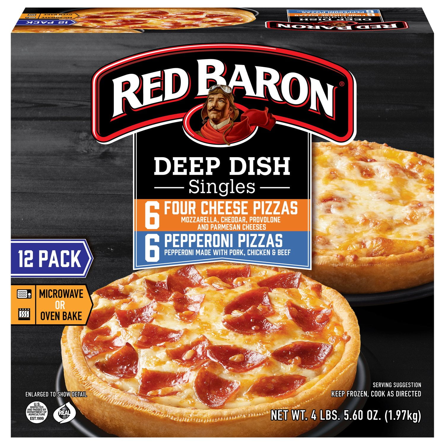 Red Baron Frozen Pizza Deep Dish Singles (12 ct.) - Samsclub.com