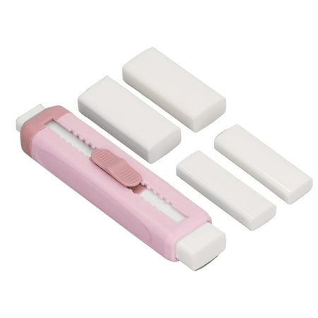 Push Pull Eraser, Sliding Retractable Eraser Buckle Design Flexible ABS ...