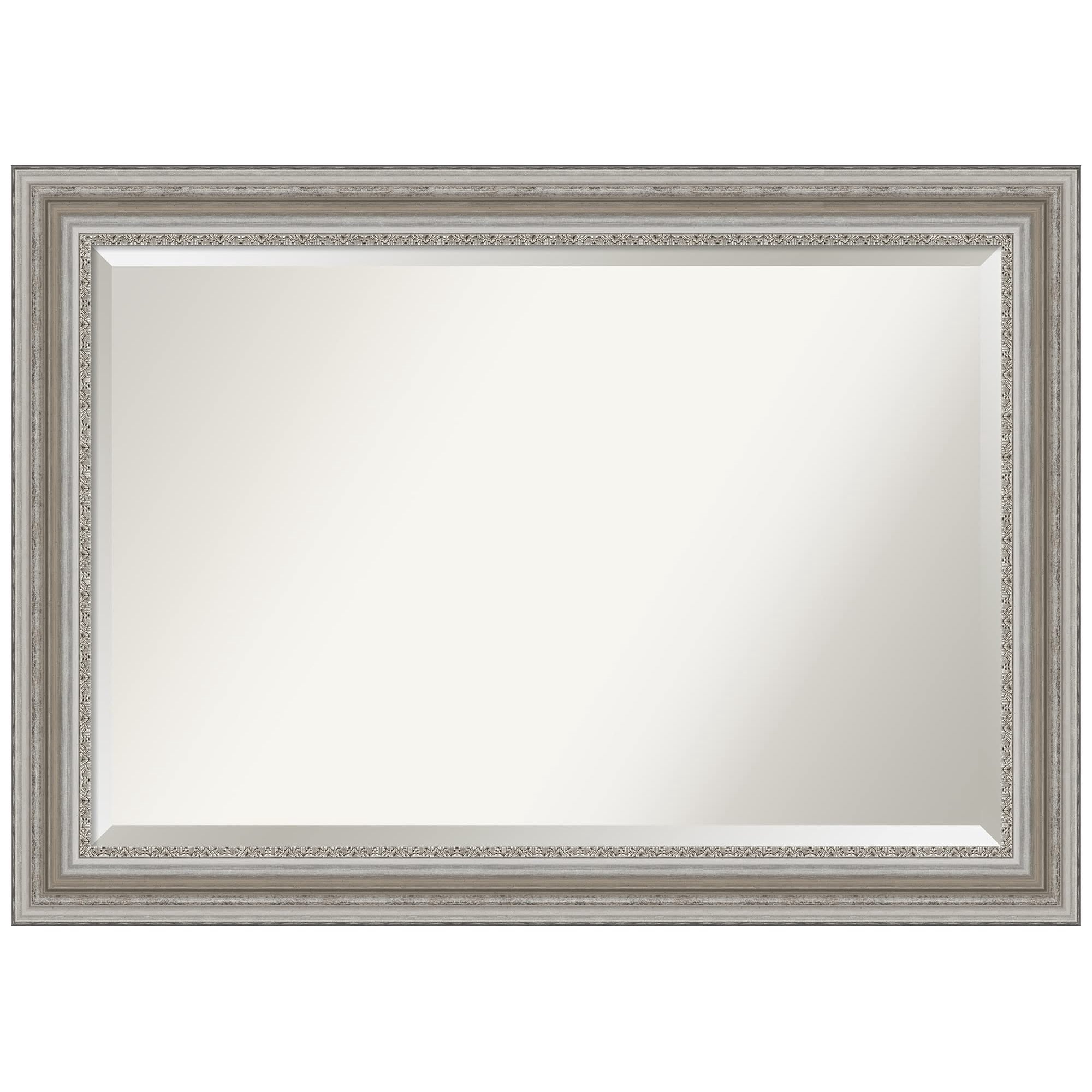 Click here for Amanti Art Parlor Silver-tone Framed Bathroom Vani... prices
