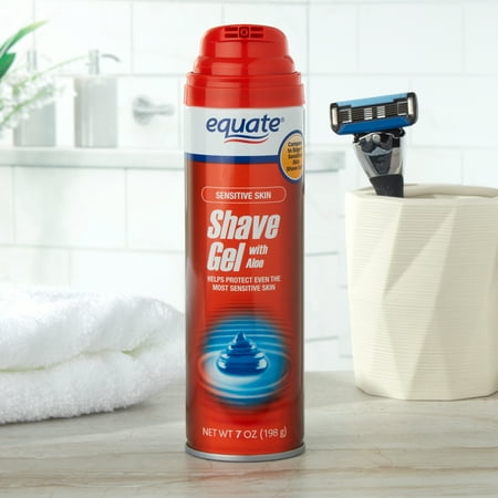 Equate - Equate Sensitive Skin Shave Gel with Aloe, 7 oz - Walmart.com
