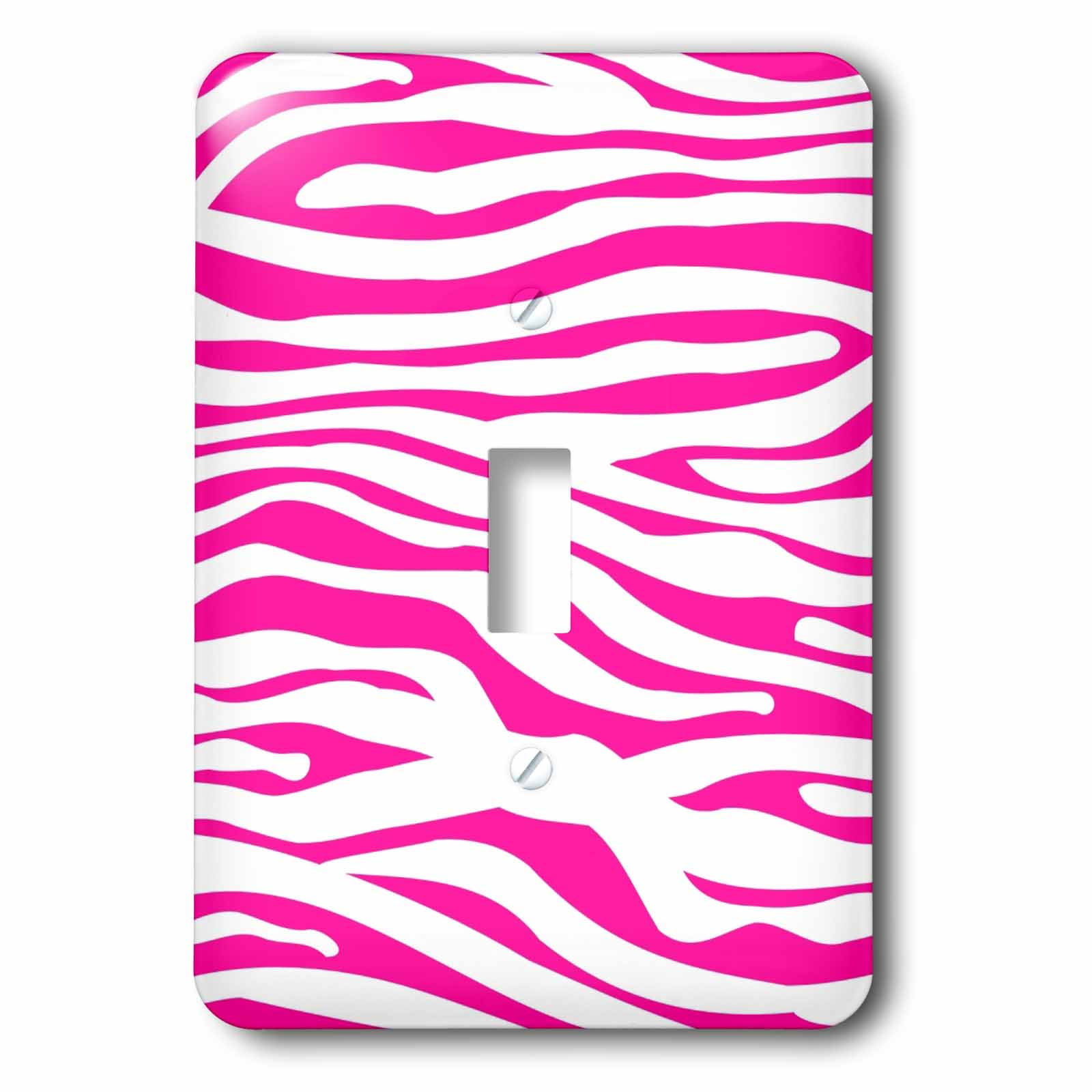 Hot pink and white zebra print stylish girly animal stripe pattern ...