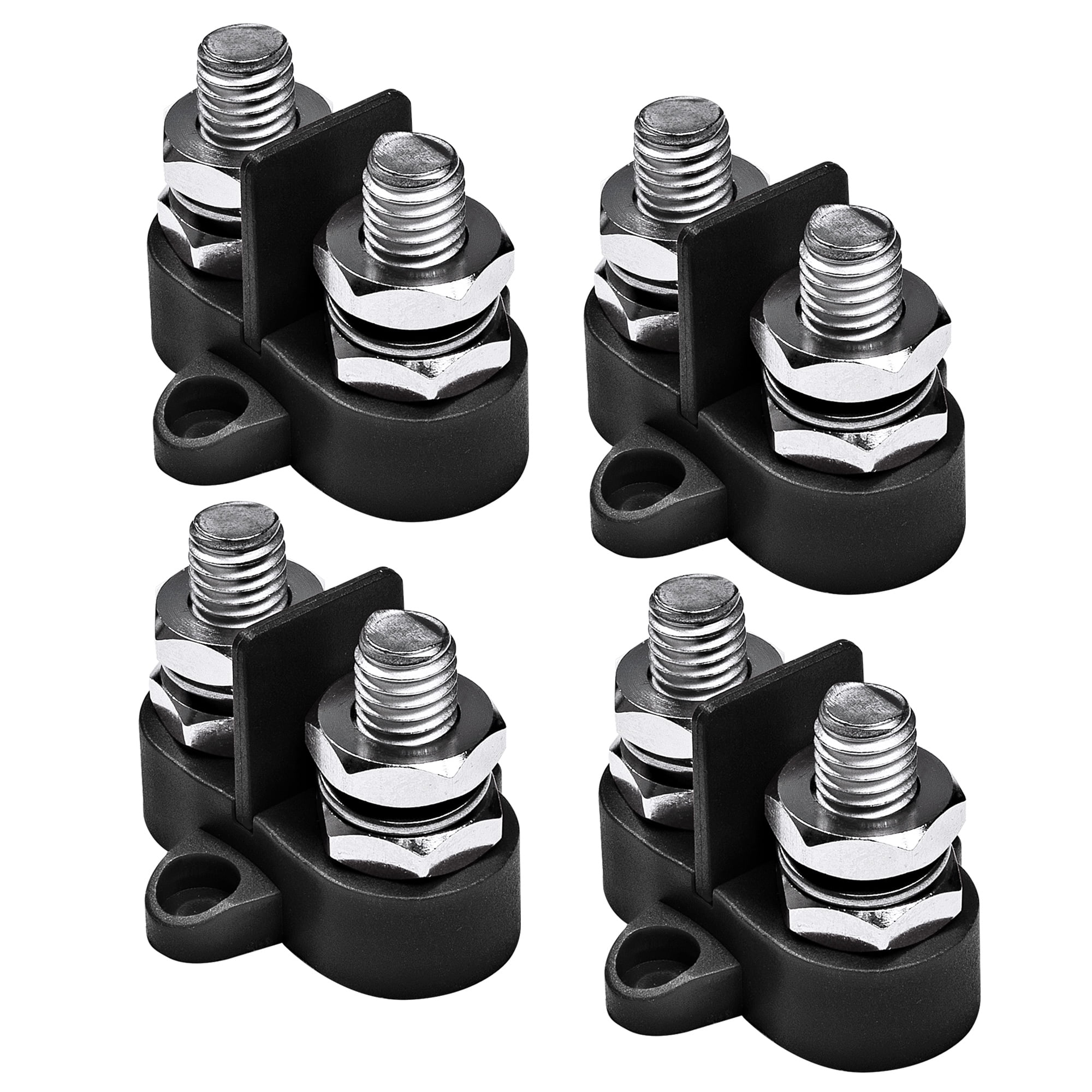 4pc 48V DC M10 Battery Ground Distribution Terminal Isolated Stud ...