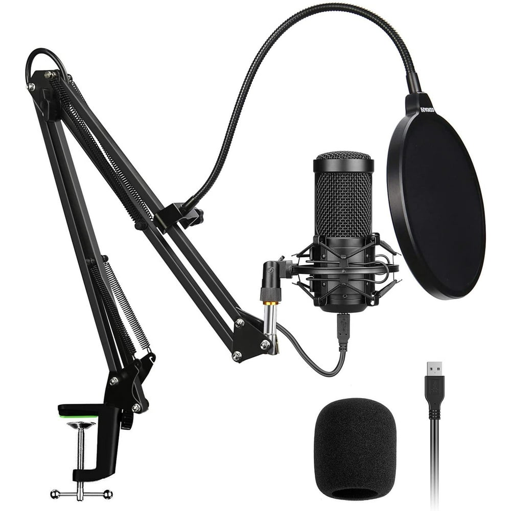 USB Streaming Podcast Microphone Kit,Professional 192KHZ/24Bit Studio ...
