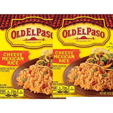 (12 pack) Old El Paso Cheesy Mexican Rice Mix, Side Dish, 7.6 oz ...