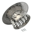 Stainles Steel Chimney Cap Exterior Wall Fresh Air Outlet Roof Pipe ...