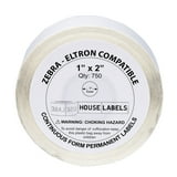 HOUSELABELS 1" x 2" Multipurpose Labels on 1" Core Compatible With ...