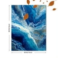 Abstract Ocean Wave Resin Canvas Print, Coastal Art for Living Room ...