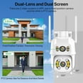 8MP 4K HD IP Camera Outdoor Dual Lens With Dual Screen Ai Auto Tracking ...