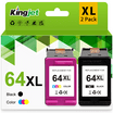HP 64XL Ink Cartridge for Envy 7858, 7855, 7155, 6255, 7120, 7158 ...