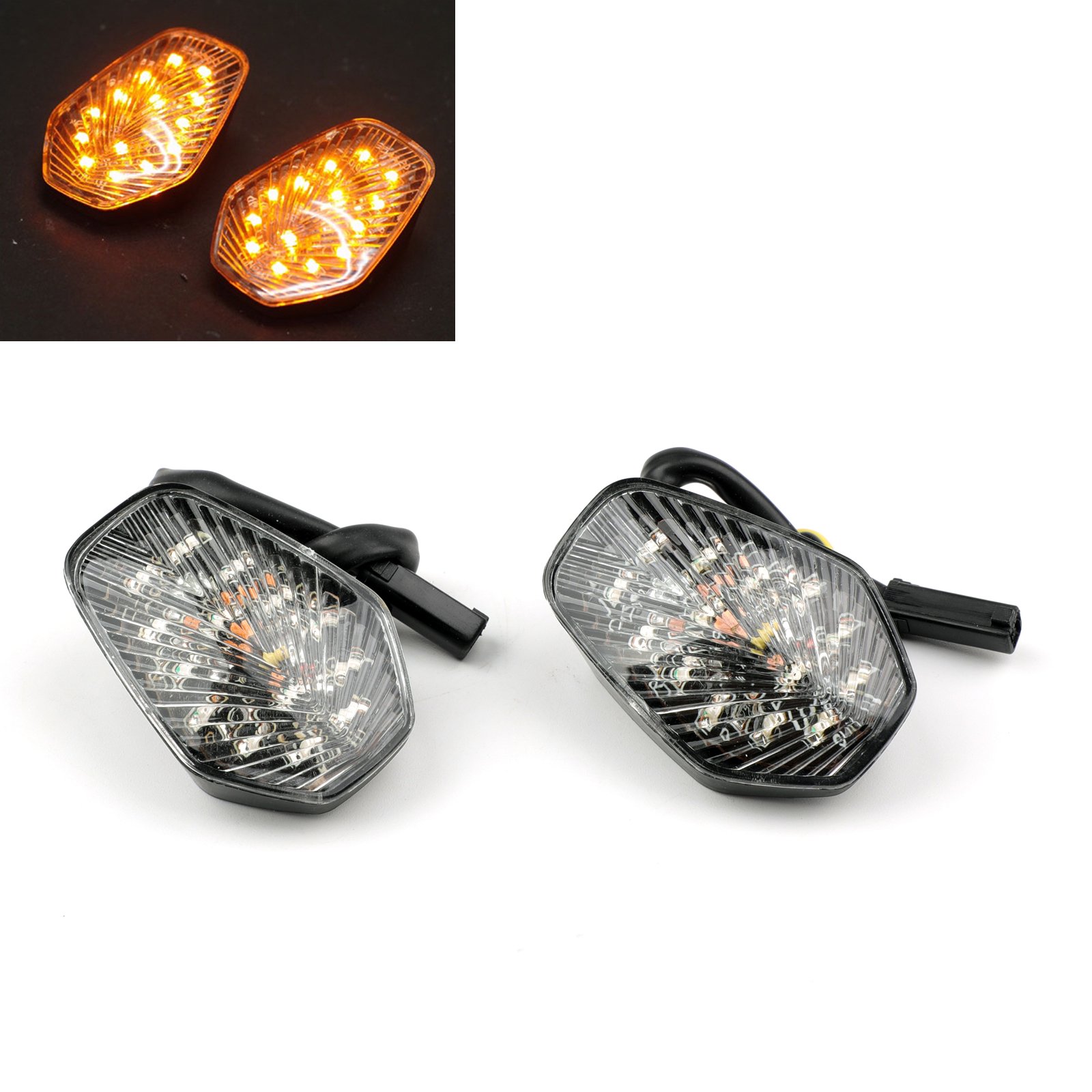 Click here for Motorgenic Clear Turn Signals For Suzuki Gsxr 600... prices