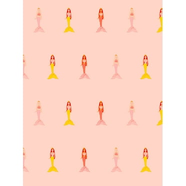 Barbie Mermaids Removable Vinyl Wallpaper, White - Walmart.com
