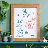 Bunny Stencils for Painting Rabbits Drawing Template Easter Rabbit ...