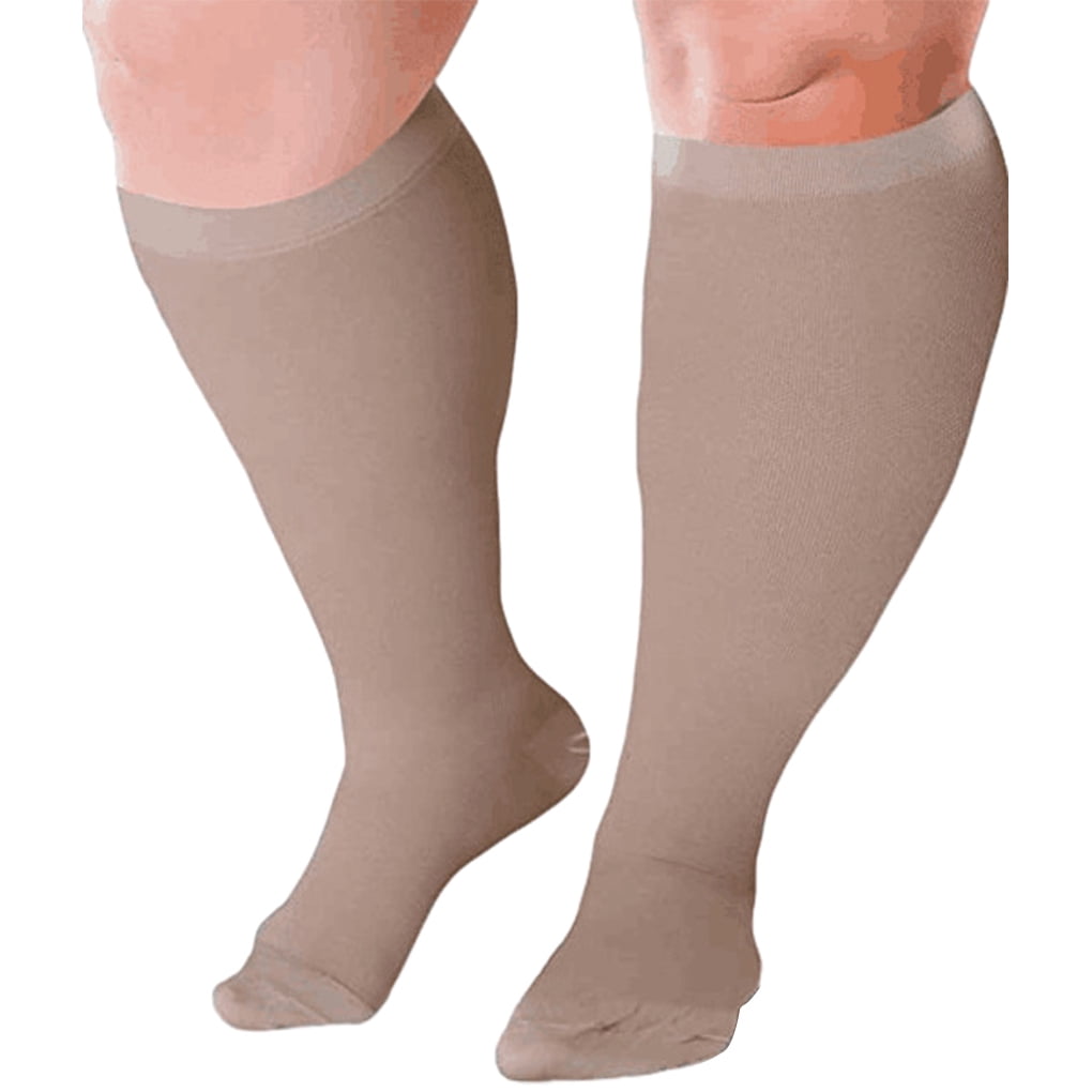 Click here for Youkk 2 Pairs Compression Socks Wide Calf Long-Las... prices
