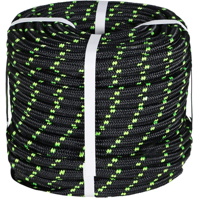 PET-U 1/2 Inch Polyester Rope Double Braid Pulling Ropes for Swing Tree ...