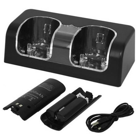 Remote Battery Charger Dual Charging Station Dock with Two Rechargeable ...