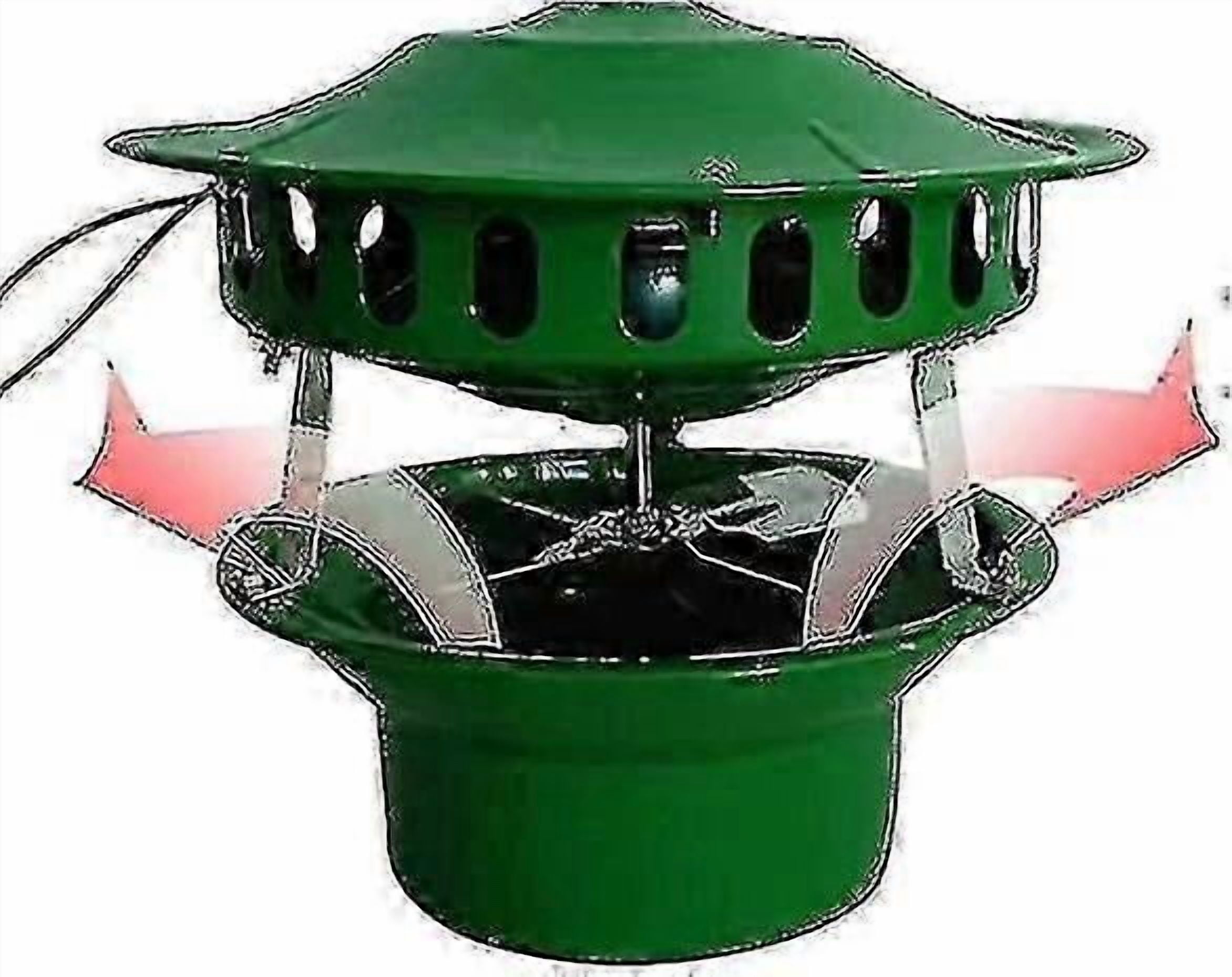 Electric Chimney Fan for BBQ Hut Fireplace Thermo Stove Wood Oven - 80W ...
