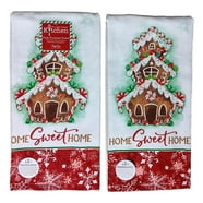 Kay Dee Designs Home Sweet Home Farmhouse Terry Kitchen Towels, Set of ...
