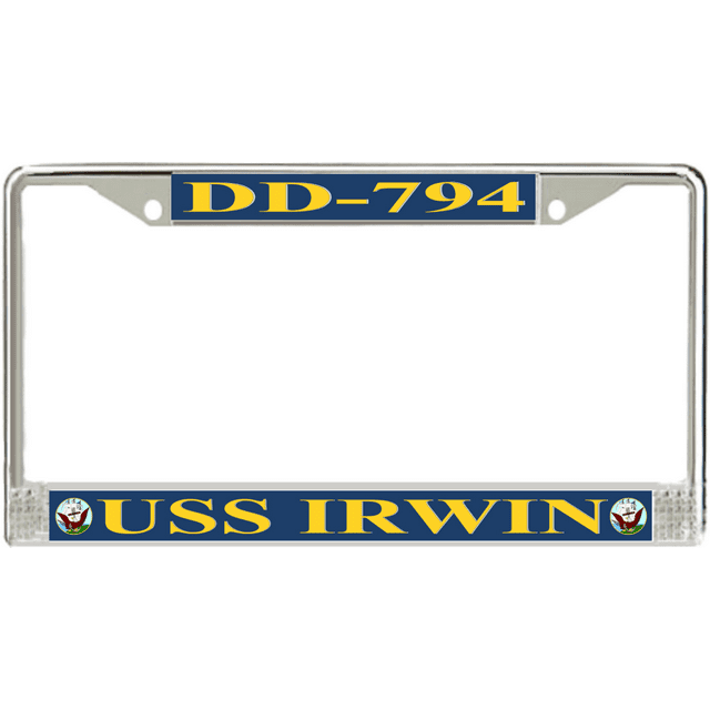USS Irwin DD-794 License Plate Frame - Walmart.com